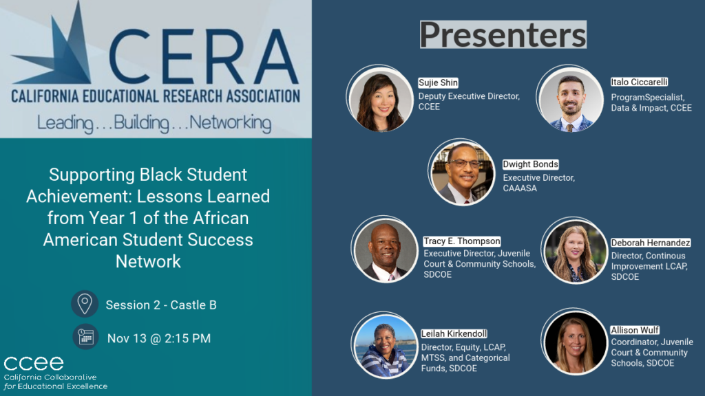 Supporting Black Student Achievement: Lessons Learned from Year 1 of the African American ...